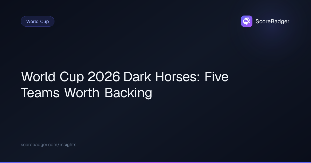 World Cup 2026 Dark Horses: Five Teams Worth Backing | ScoreBadger